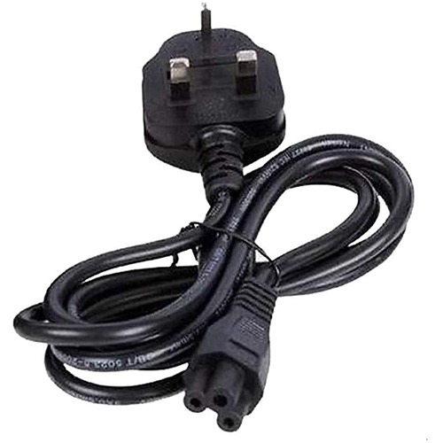 C5 Mains Clover Power Cable (13A) With UK Plug | TechnaMart